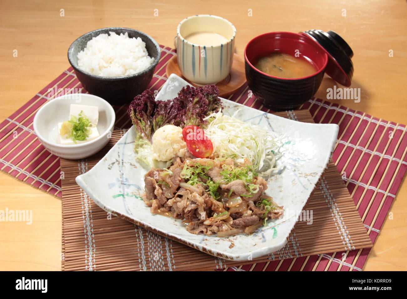 japanese set meal Stock Photo - Alamy