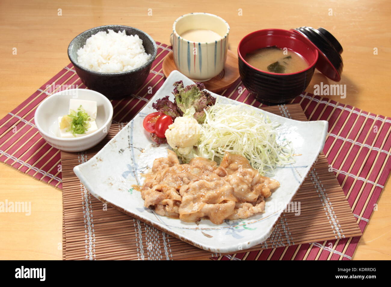 japanese set meal Stock Photo - Alamy