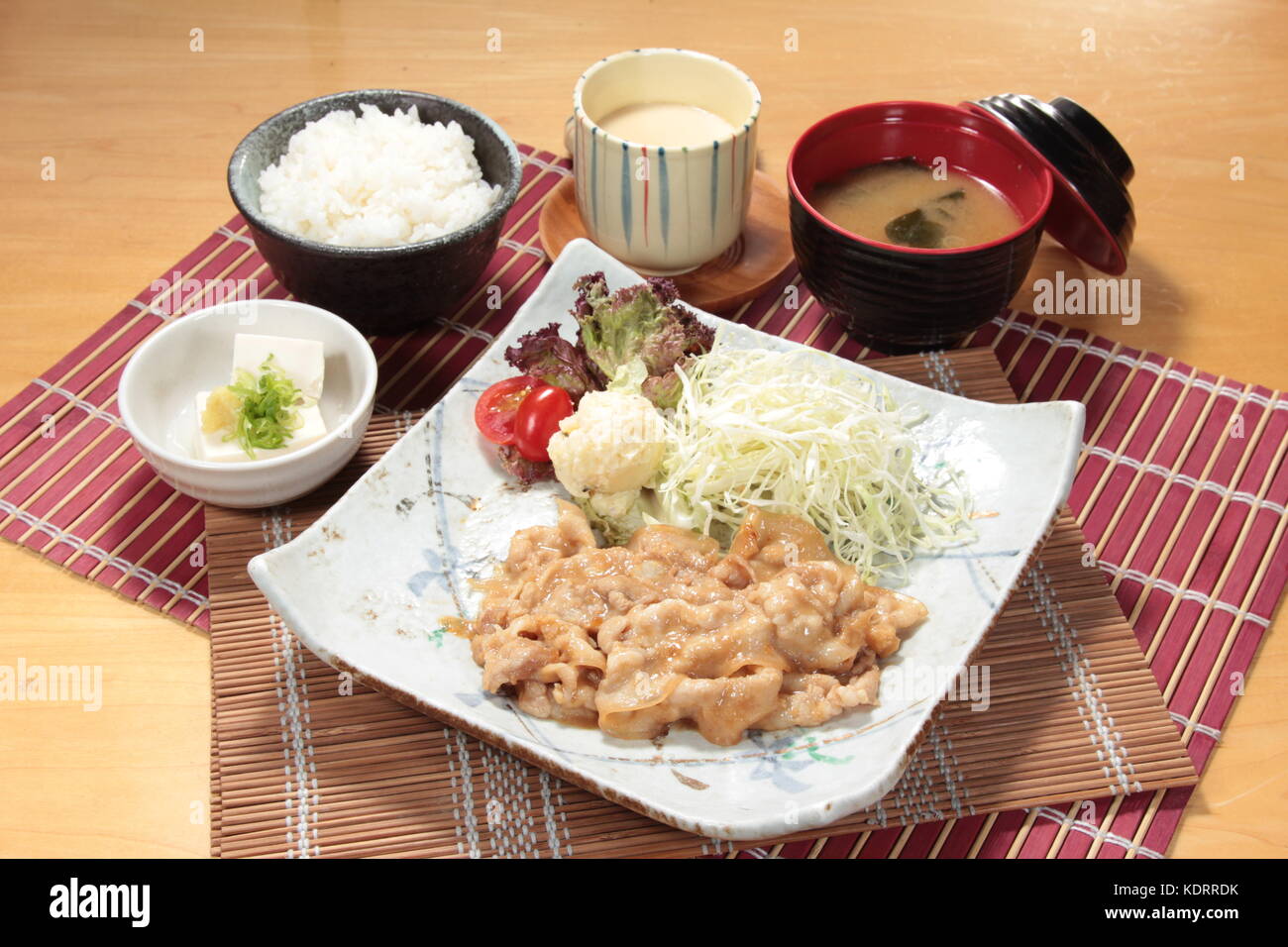 japanese set meal Stock Photo - Alamy