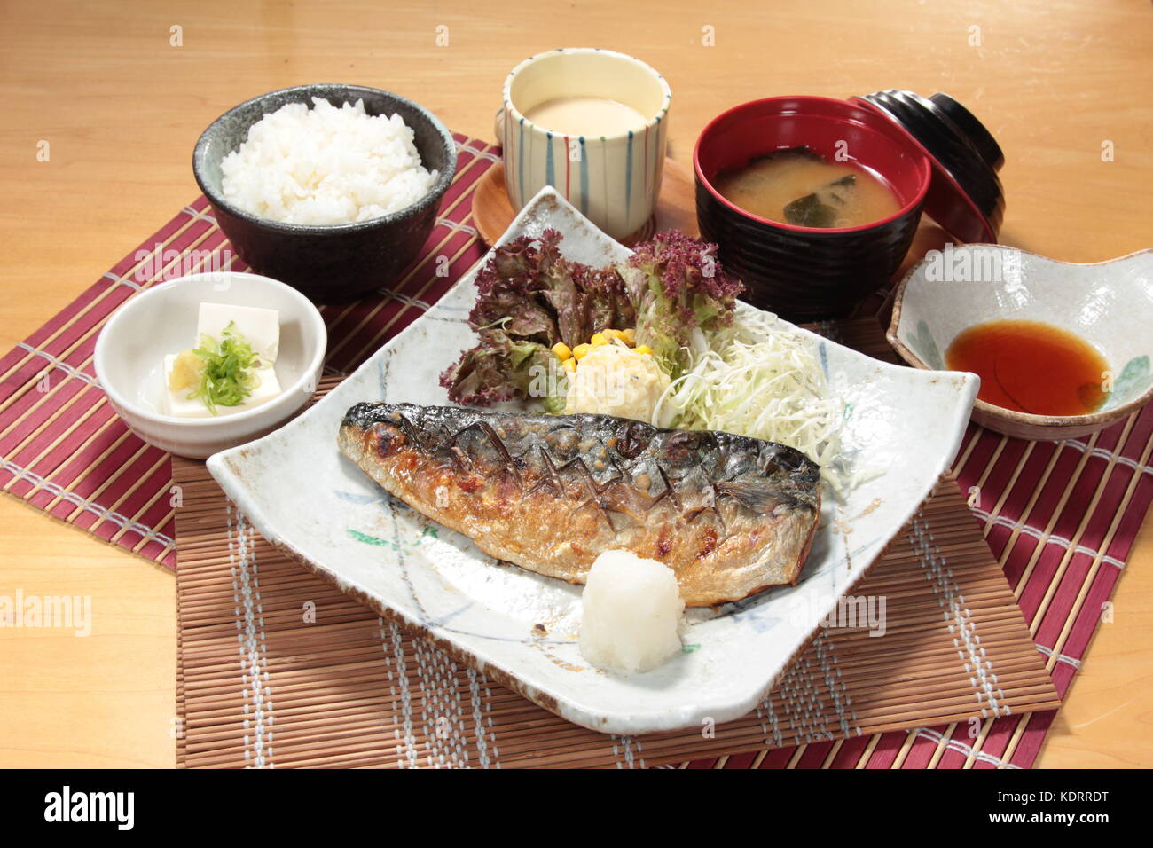 japanese set meal Stock Photo - Alamy