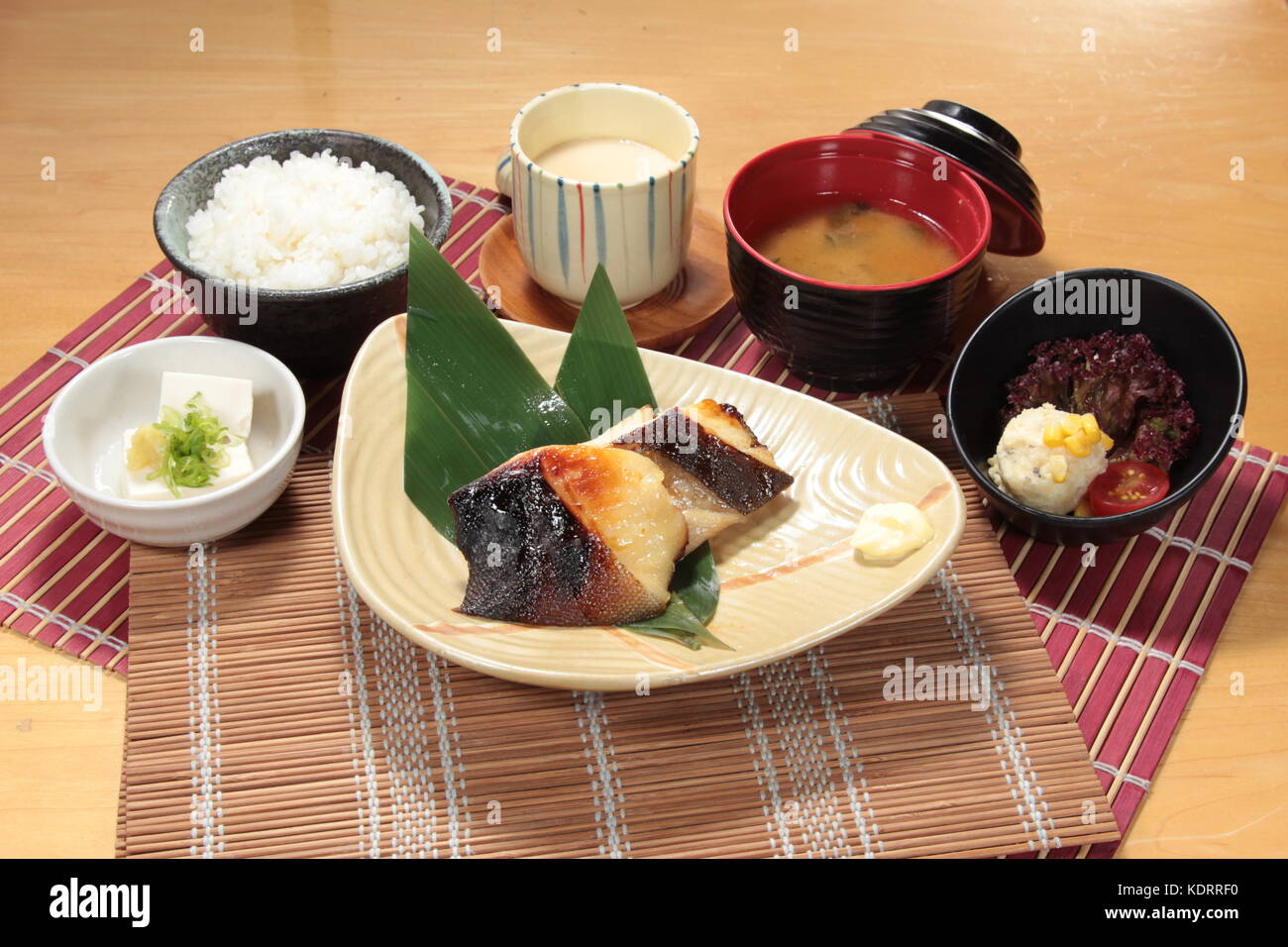 japanese set meal Stock Photo - Alamy