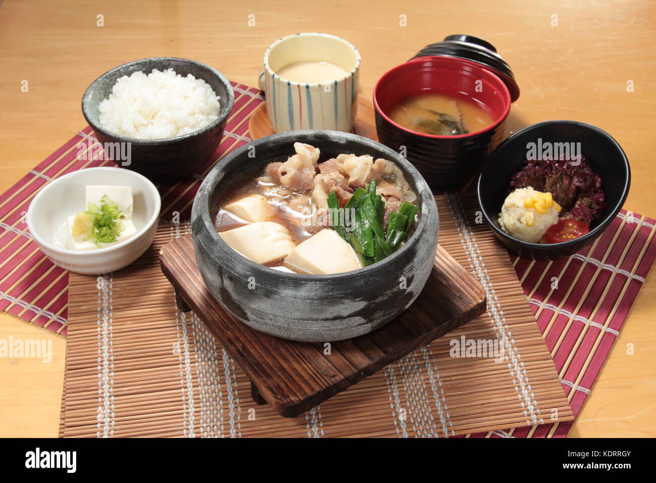 japanese set meal Stock Photo - Alamy