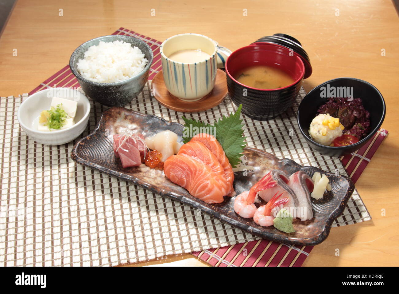 japanese set meal Stock Photo - Alamy
