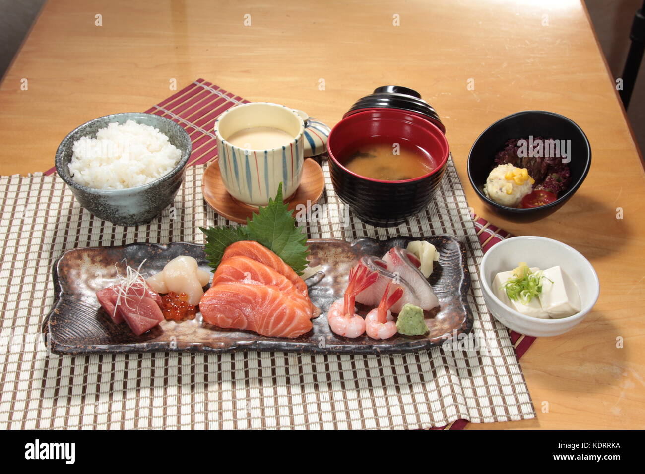 japanese set meal Stock Photo - Alamy
