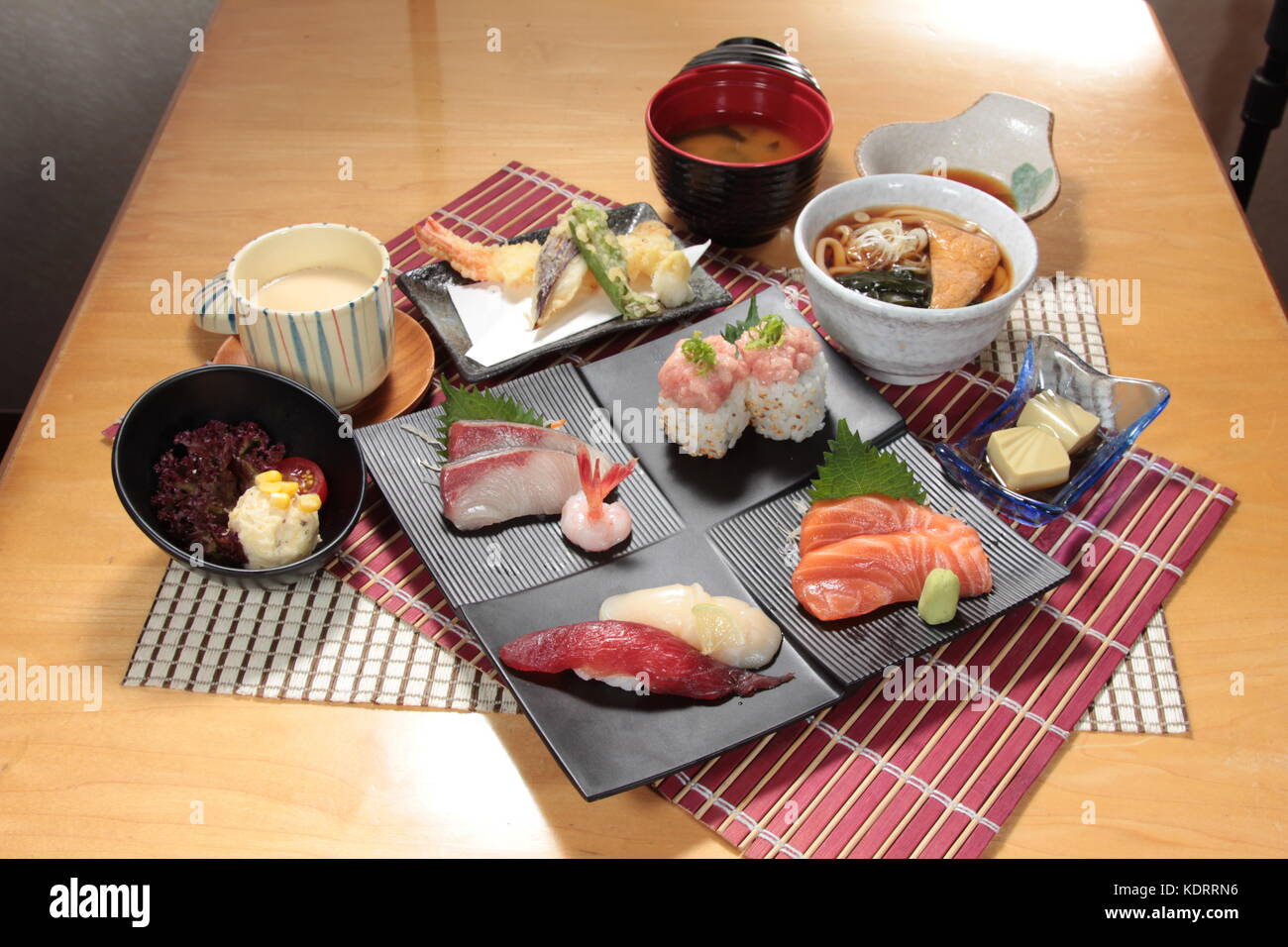 japanese set meal Stock Photo - Alamy