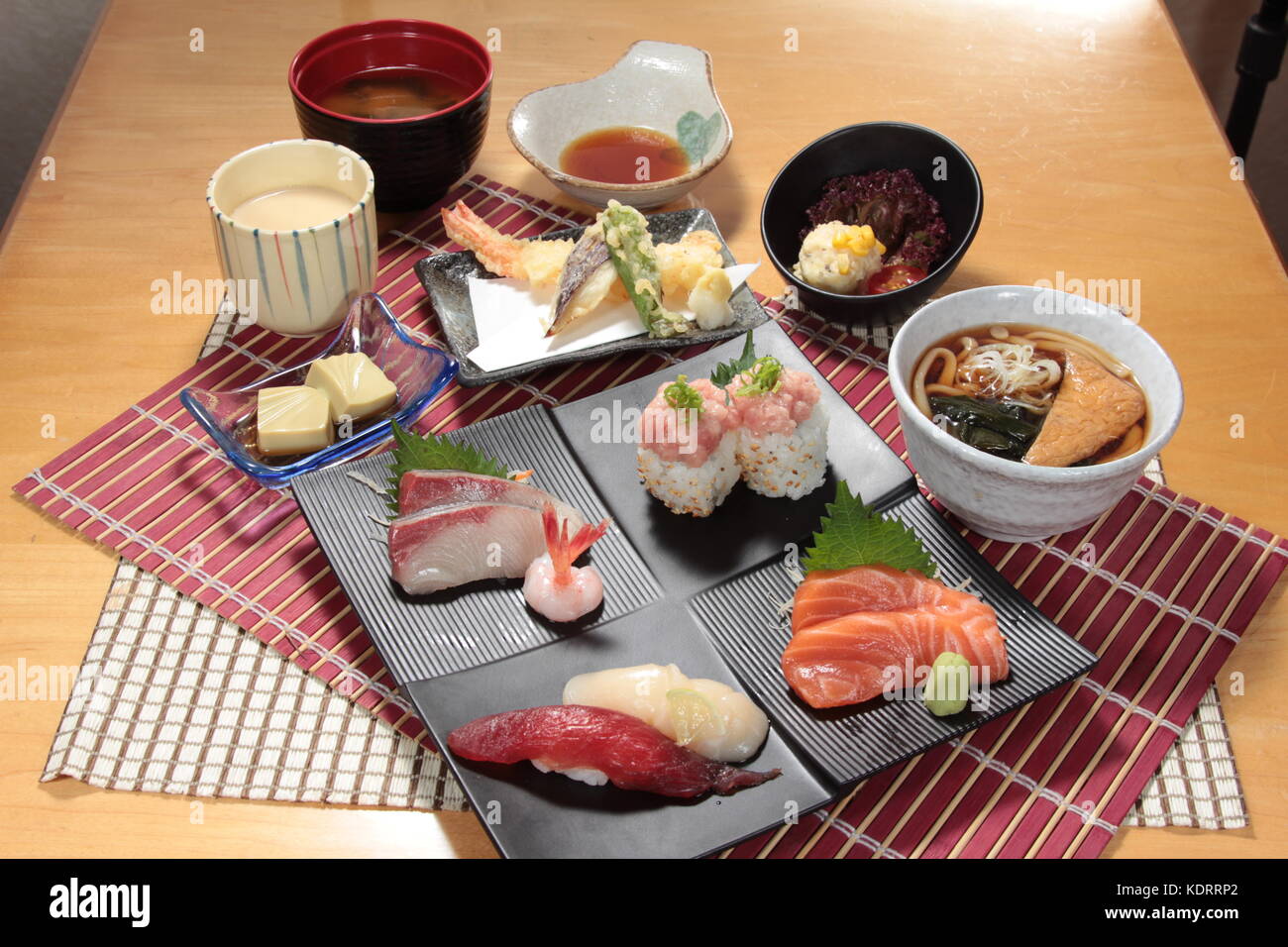 japanese set meal Stock Photo - Alamy