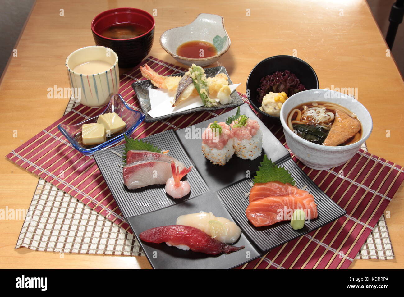 japanese set meal Stock Photo - Alamy