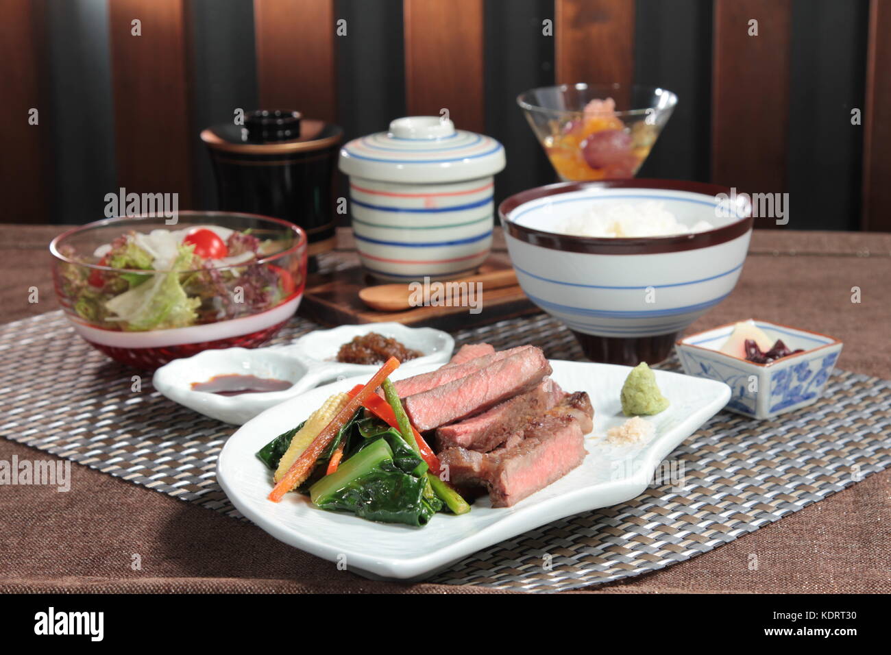 japanese set meal Stock Photo - Alamy