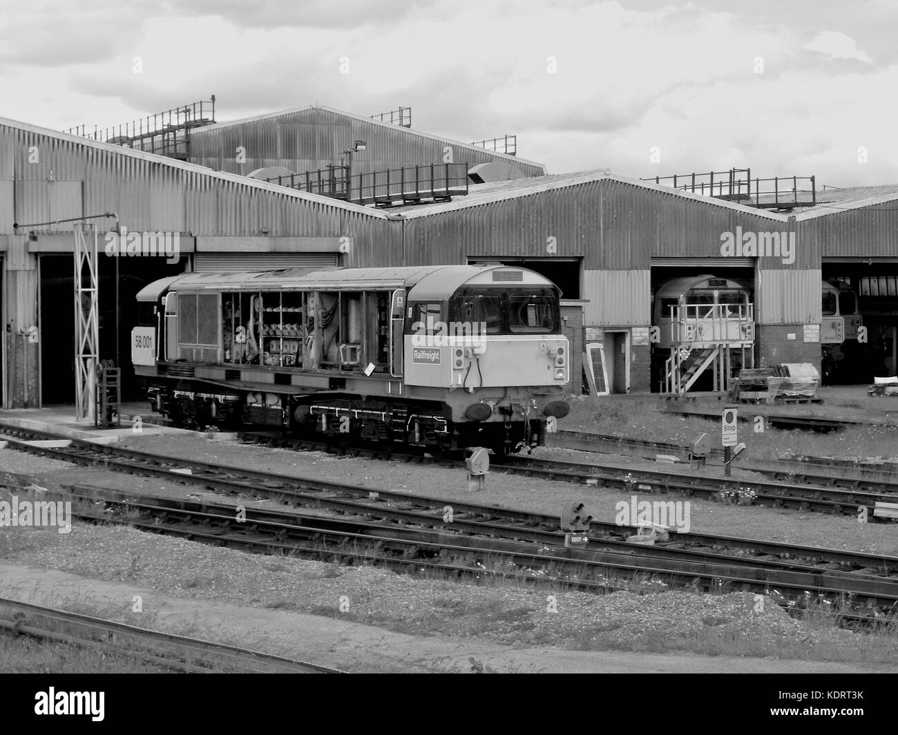Class 58 locomotive Black and White Stock Photos & Images - Alamy