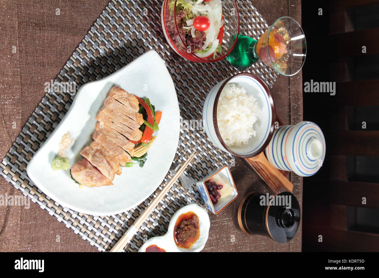 japanese set meal Stock Photo - Alamy