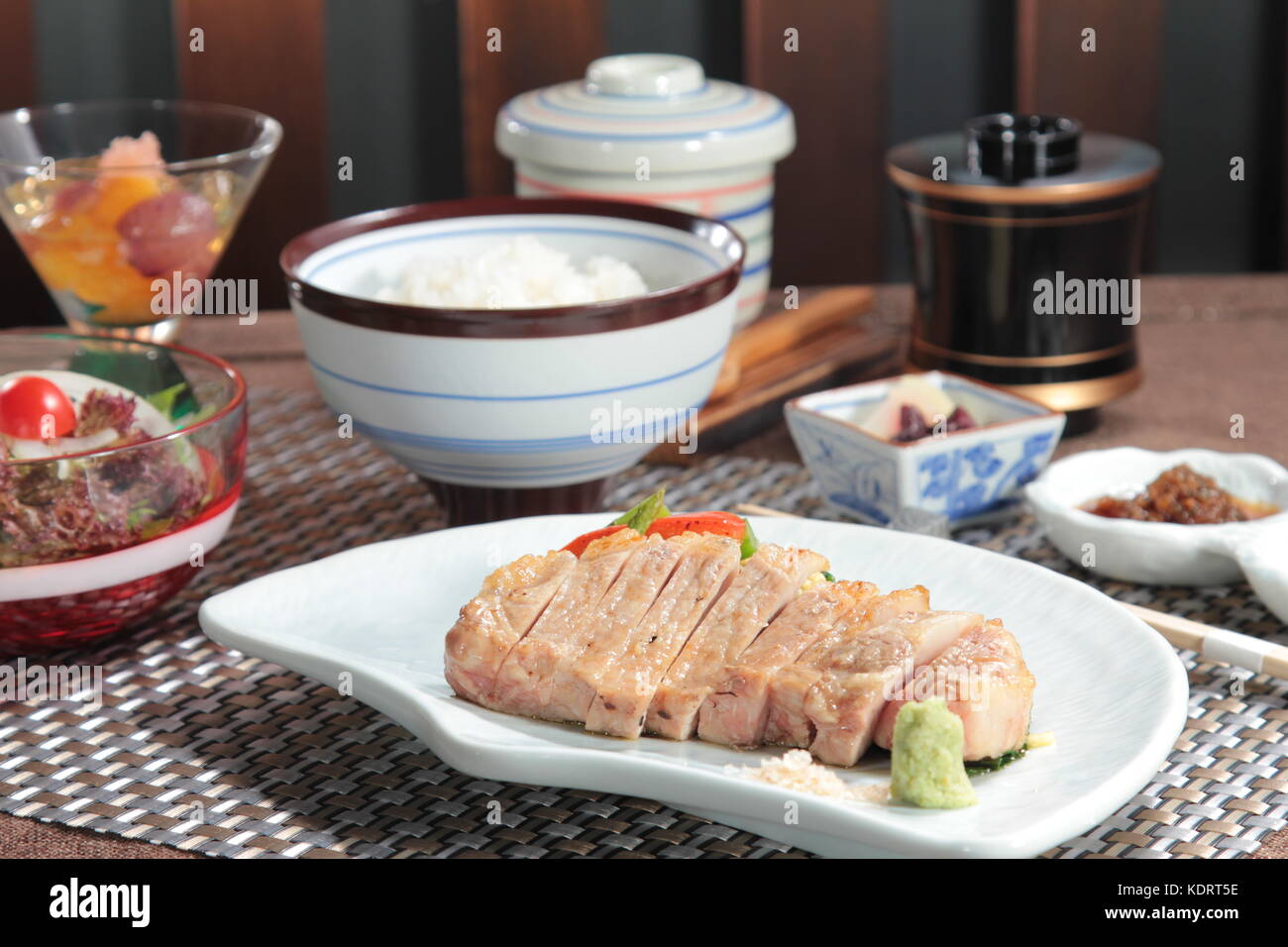 japanese set meal Stock Photo - Alamy