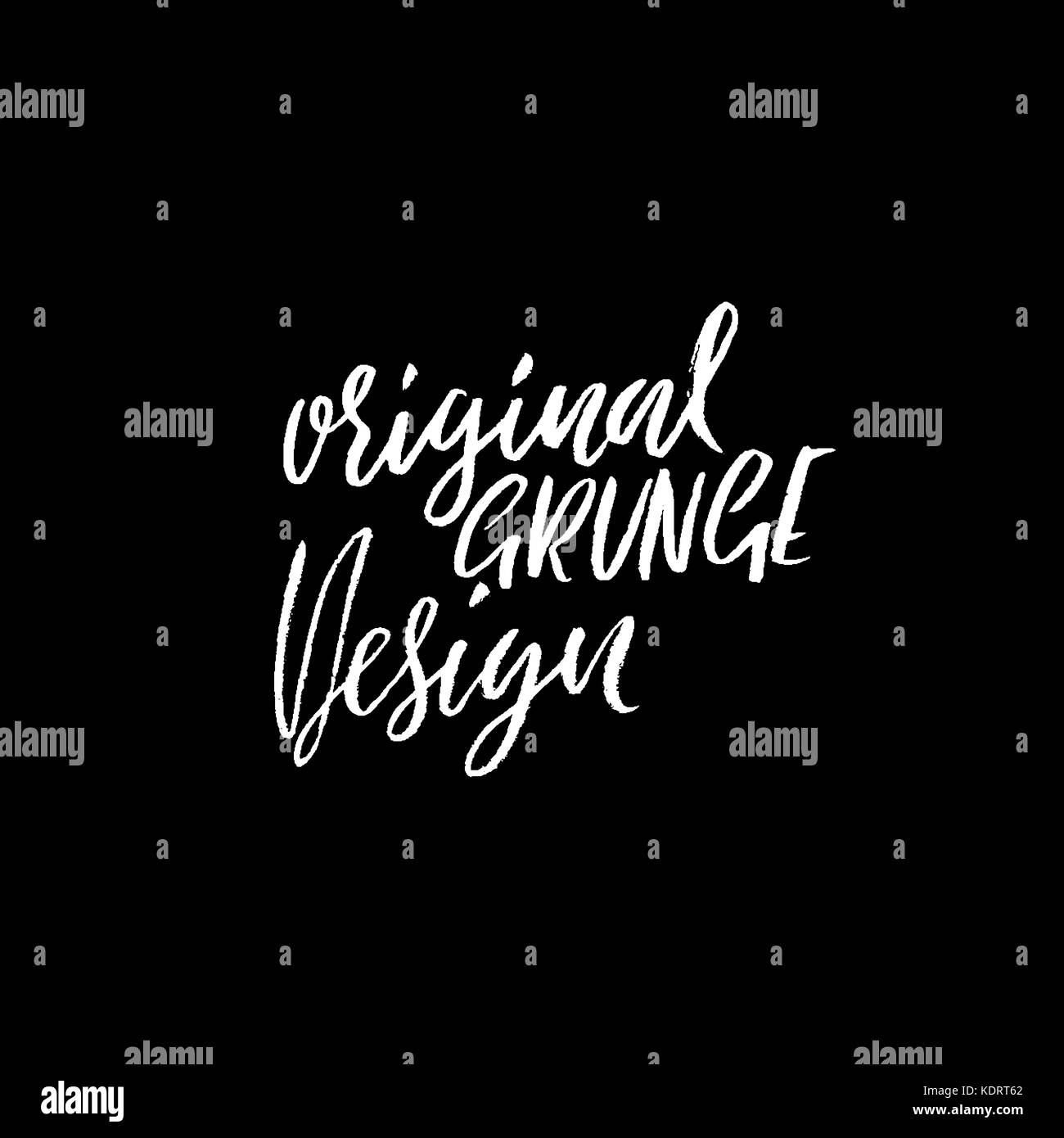 Original grunge design. Ink handwritten lettering. Modern dry brush ...