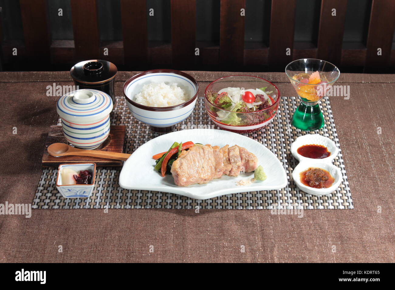 japanese set meal Stock Photo - Alamy
