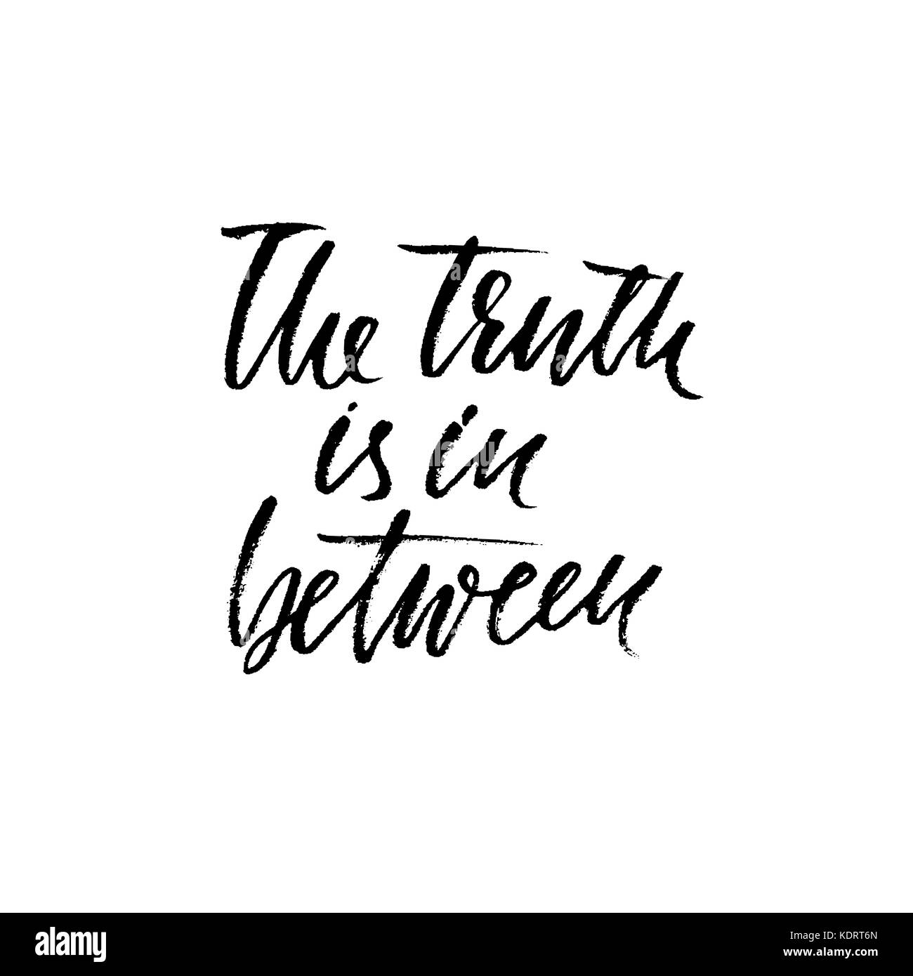 Hand drawn vector lettering. Motivation modern dry brush calligraphy ...