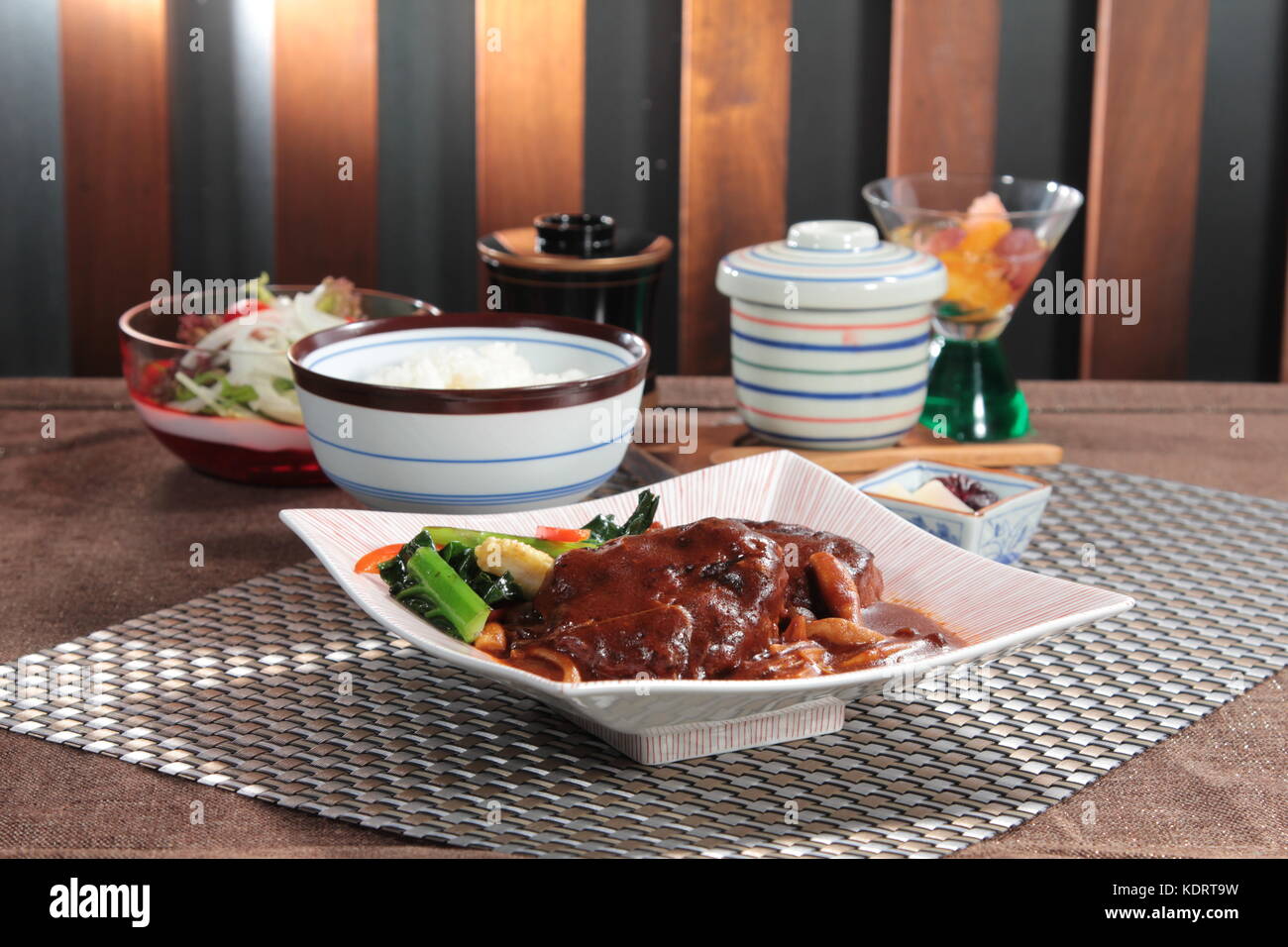 japanese set meal Stock Photo - Alamy