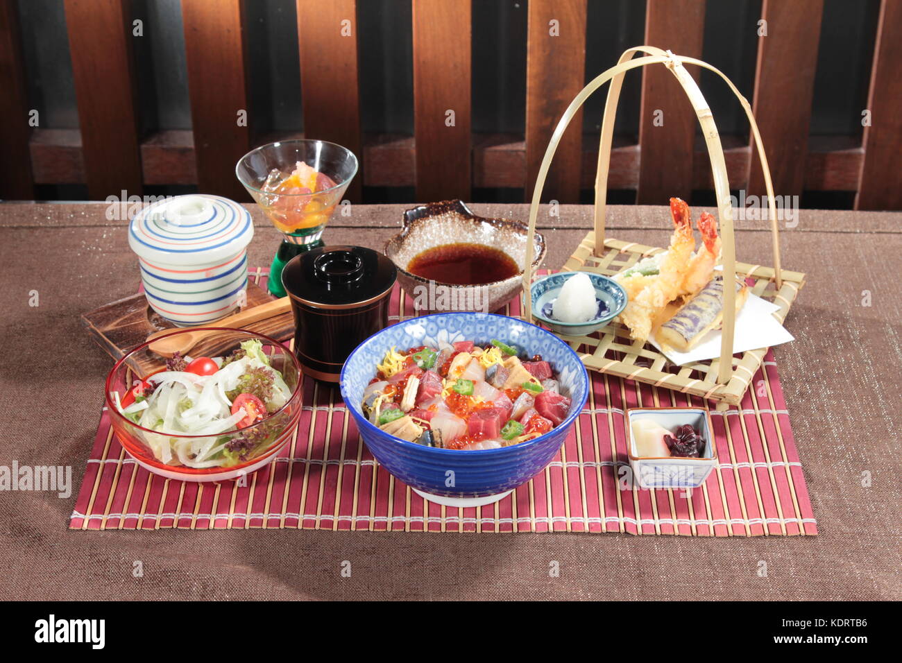 japanese set meal Stock Photo - Alamy