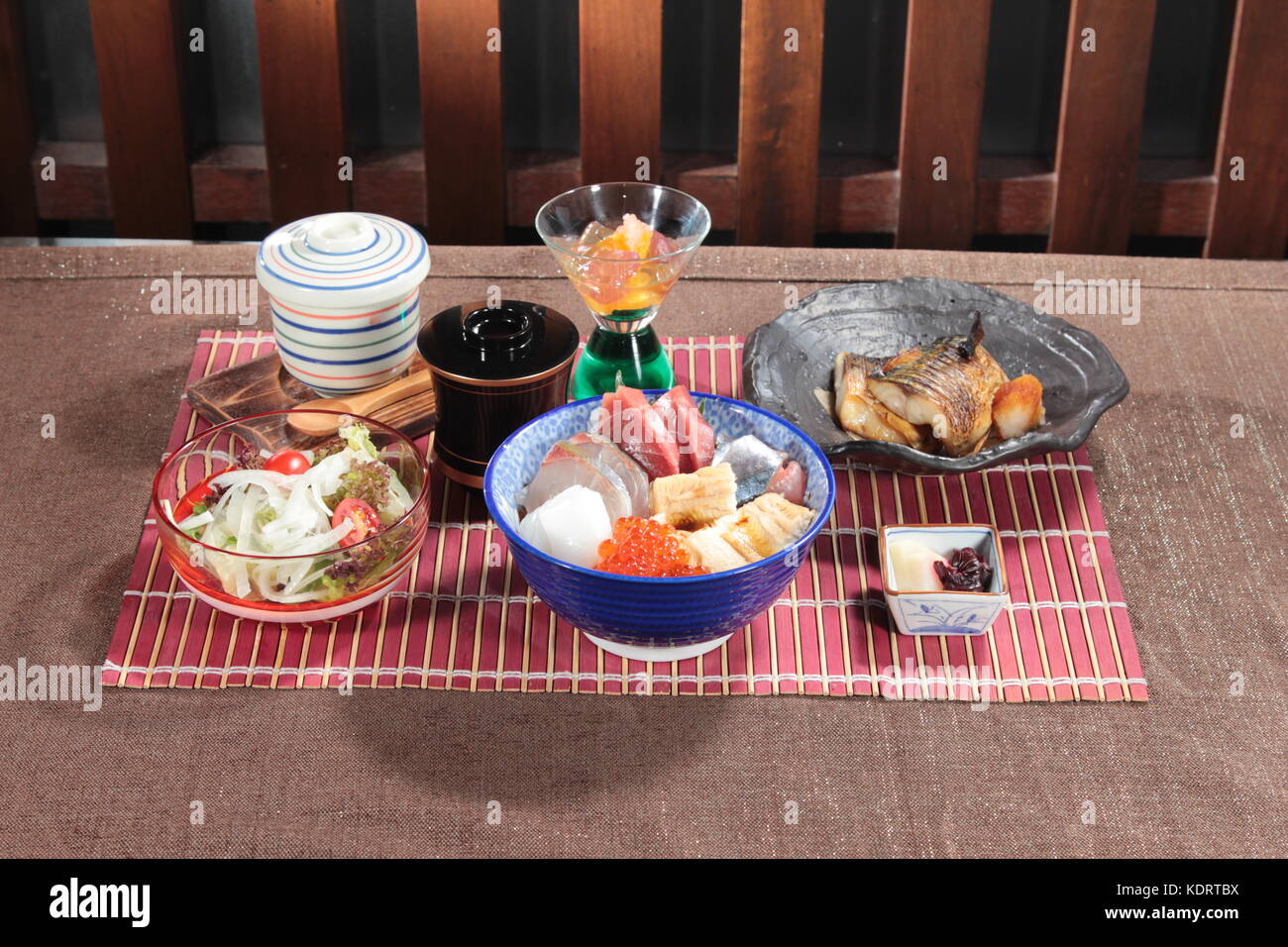 japanese set meal Stock Photo - Alamy