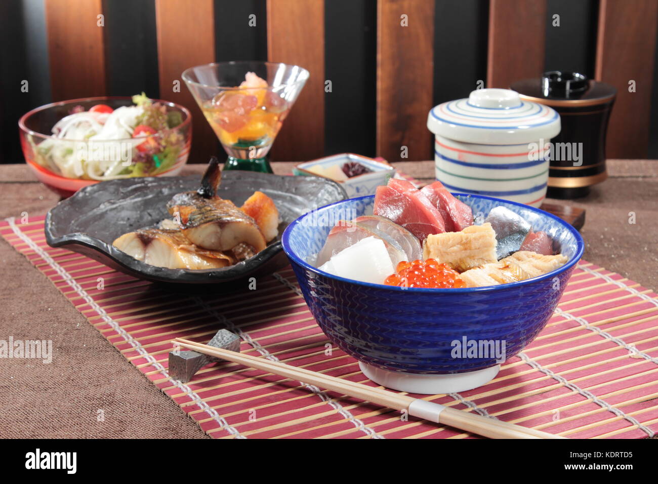 japanese set meal Stock Photo - Alamy
