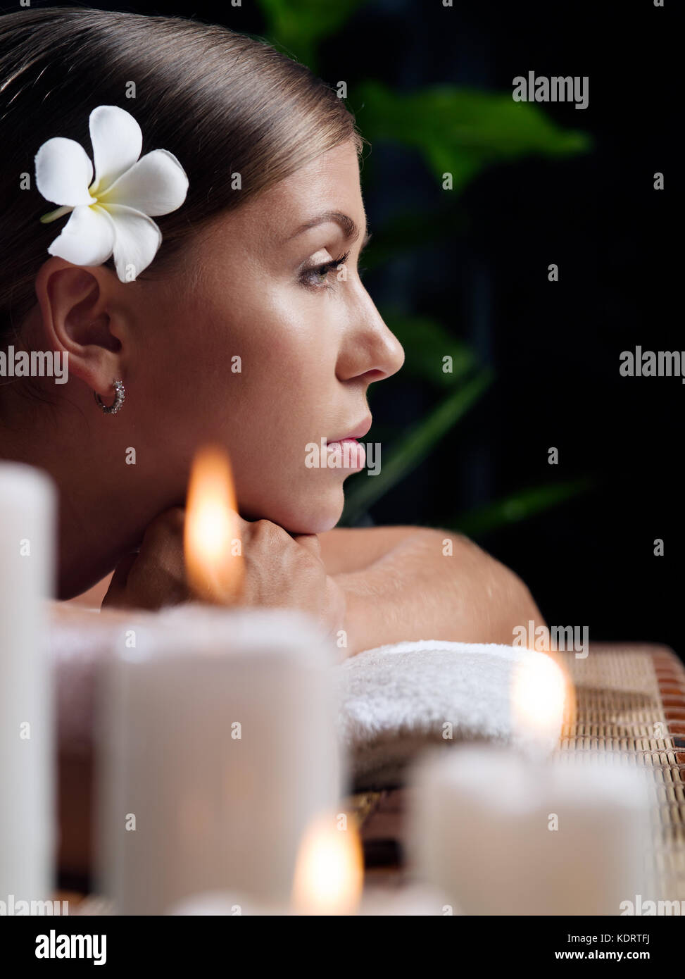 girl in spa Stock Photo - Alamy