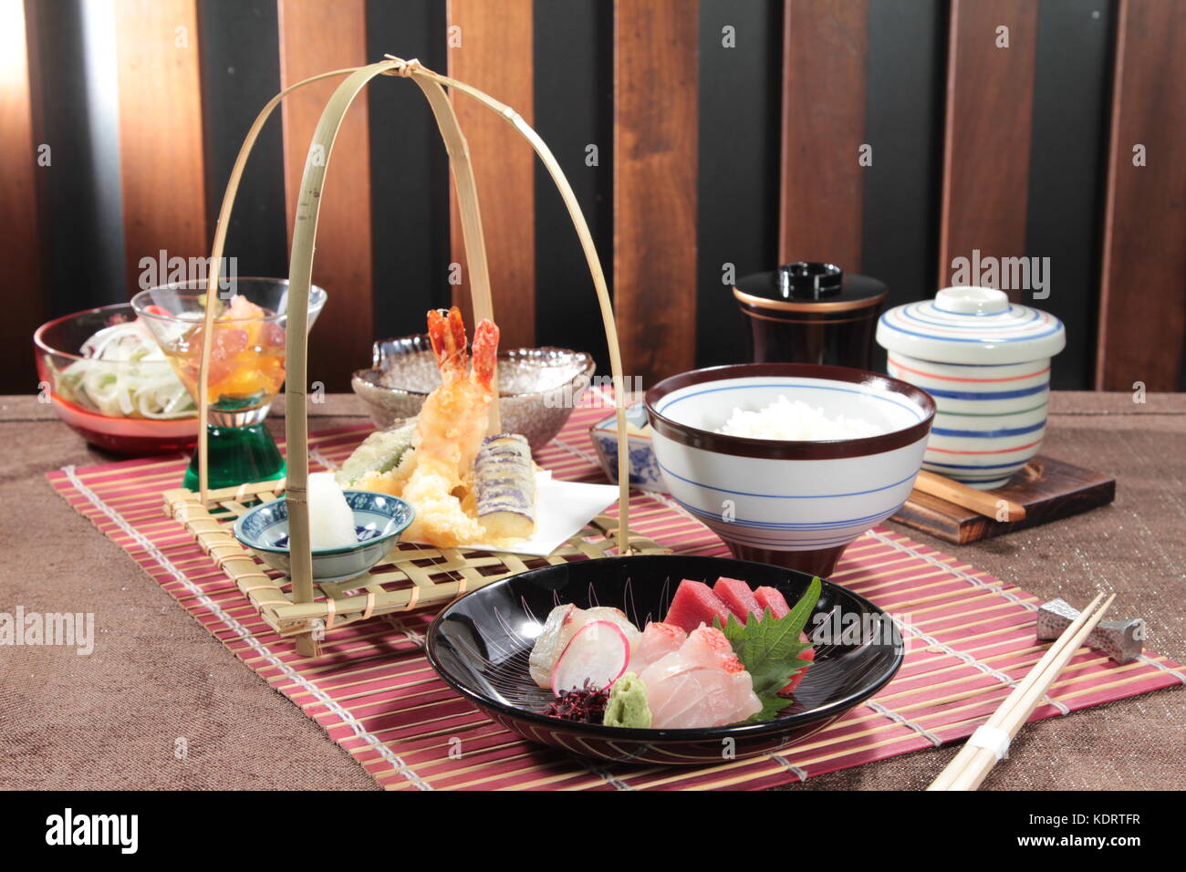 japanese set meal Stock Photo - Alamy