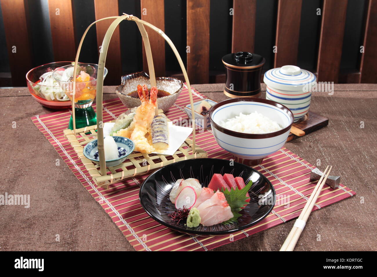 japanese set meal Stock Photo - Alamy