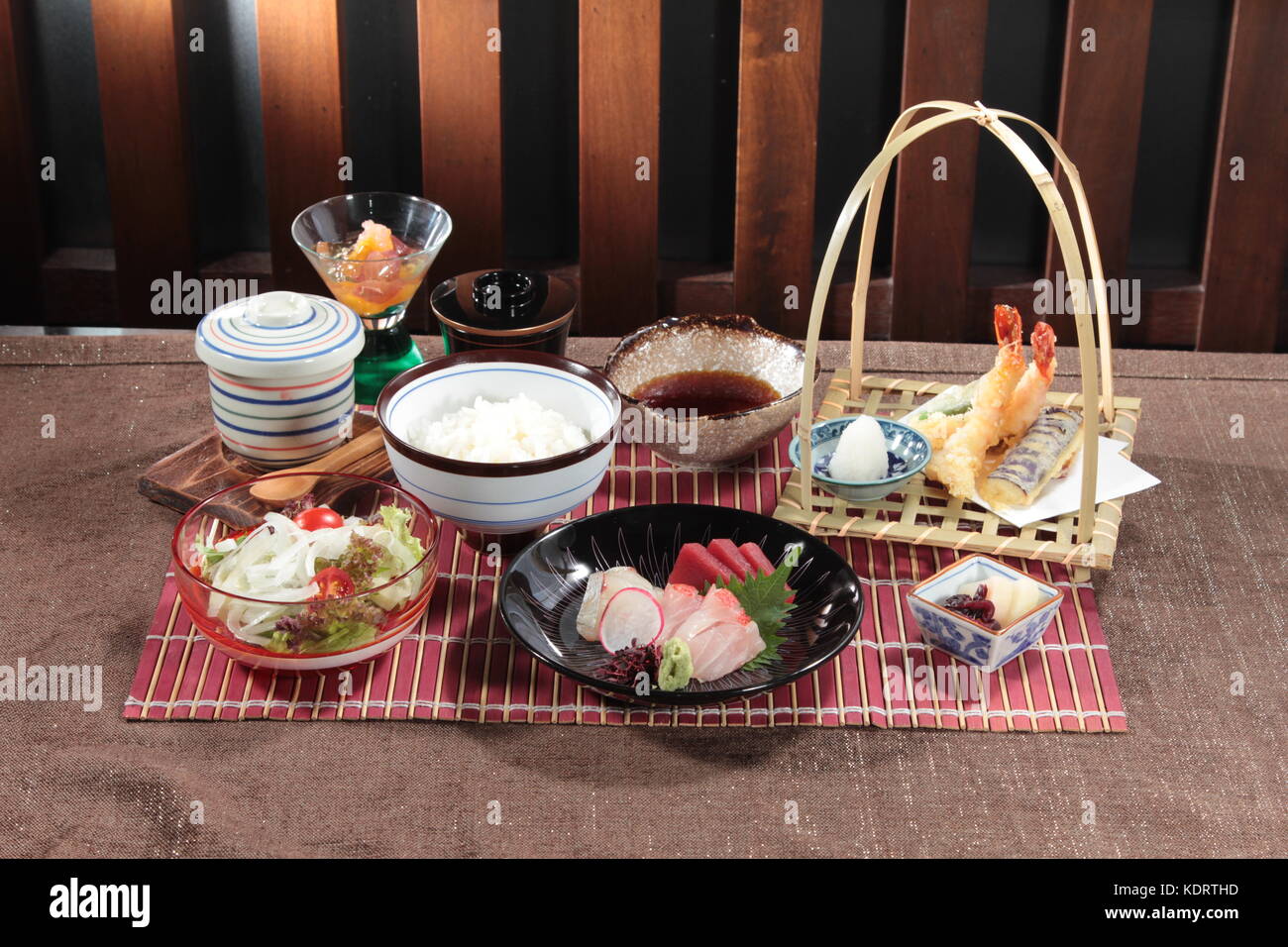 japanese set meal Stock Photo - Alamy