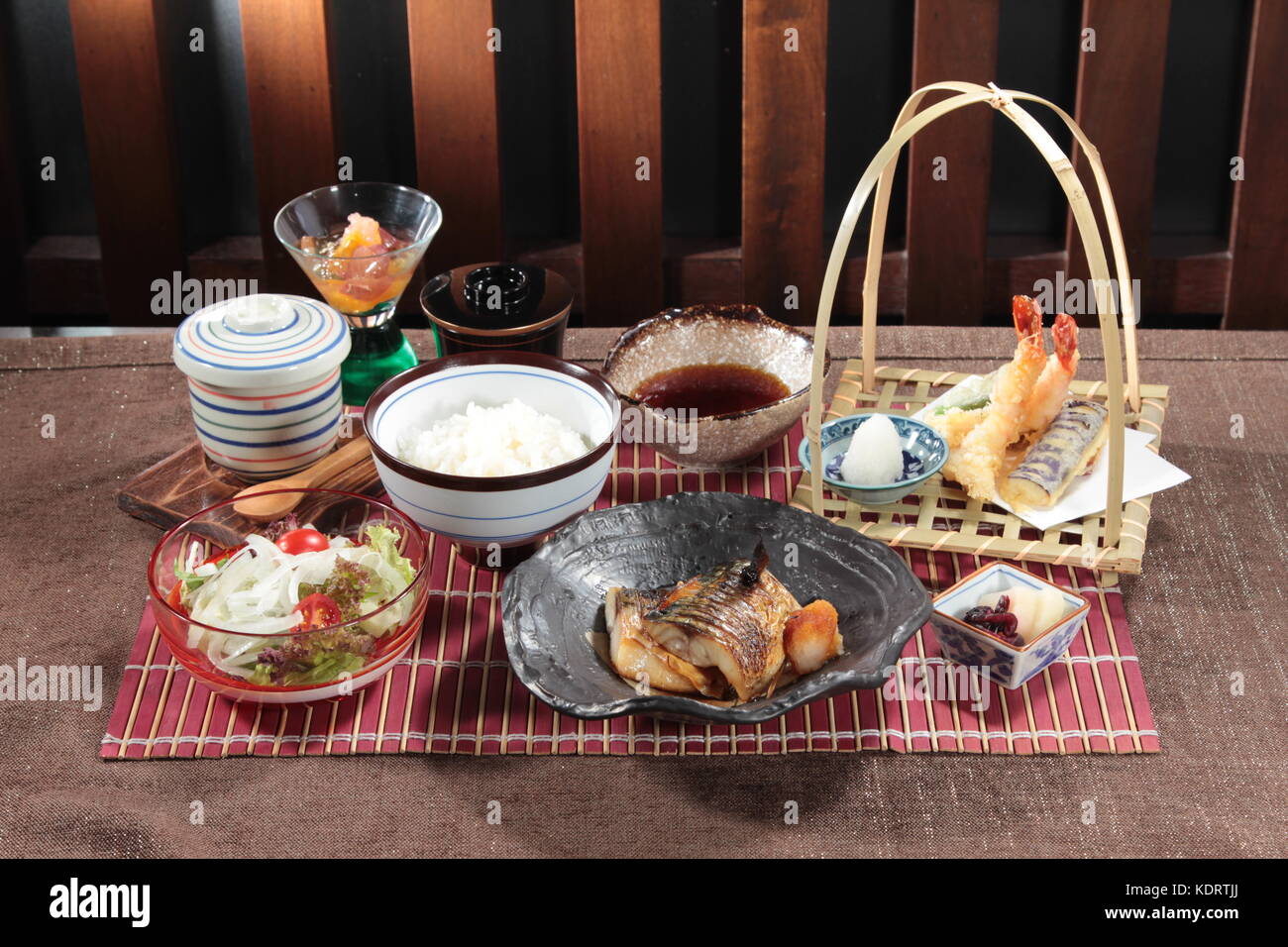 japanese set meal Stock Photo - Alamy