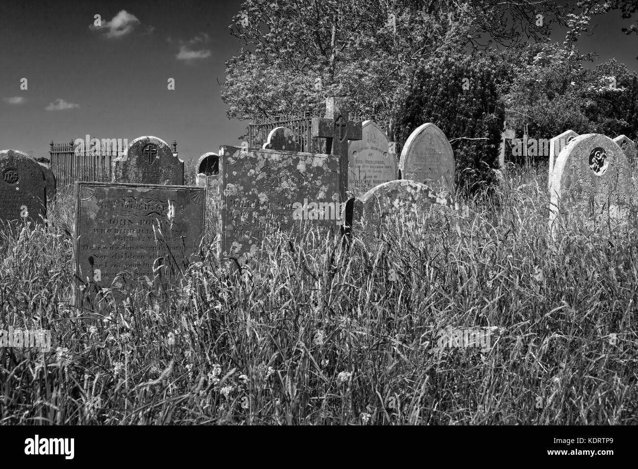 Parish Church Of St John The Evangelist Black and White Stock Photos ...