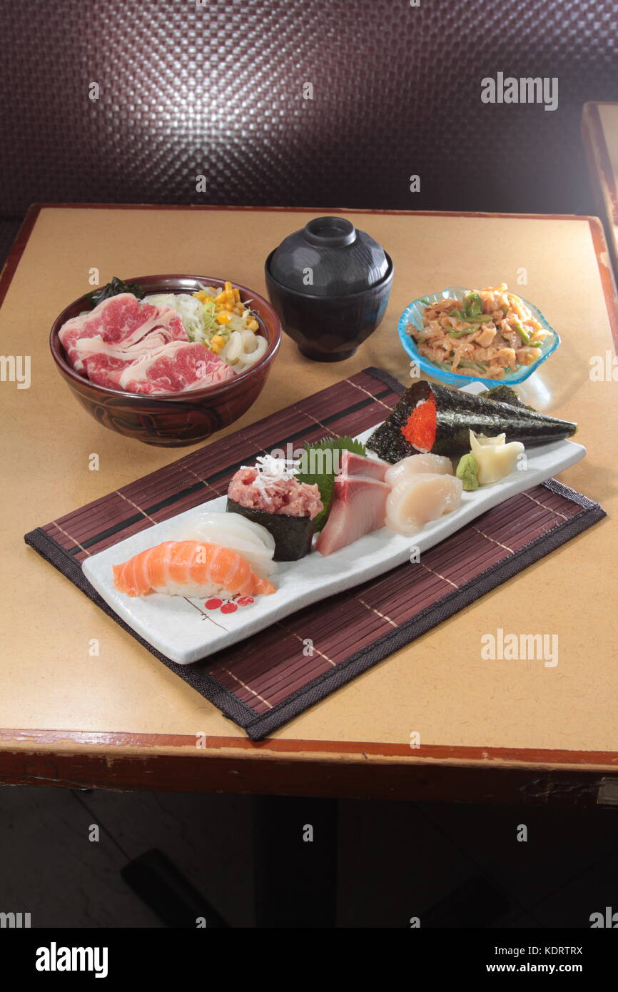 japanese set meal Stock Photo - Alamy