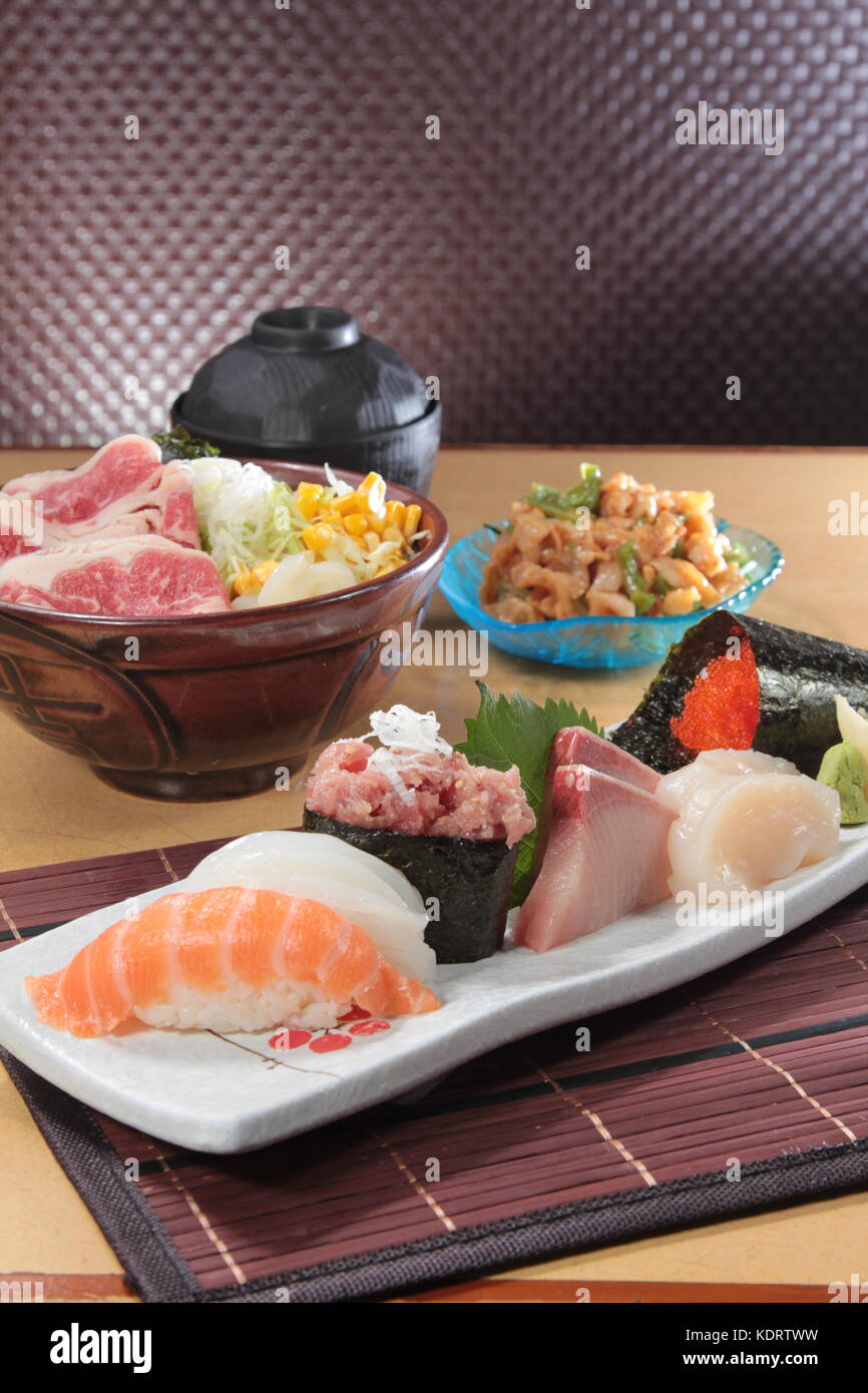 japanese set meal Stock Photo - Alamy