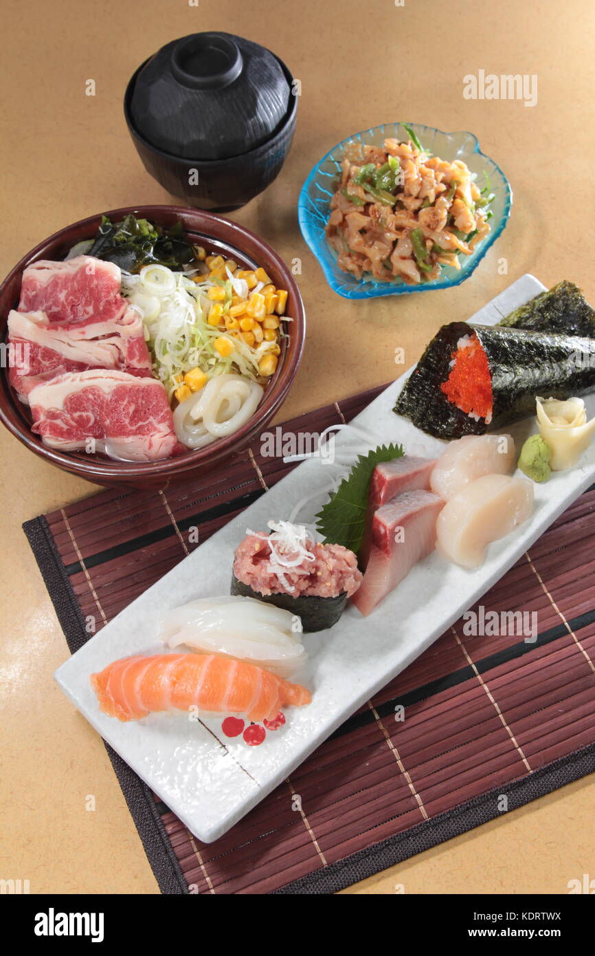 japanese set meal Stock Photo - Alamy