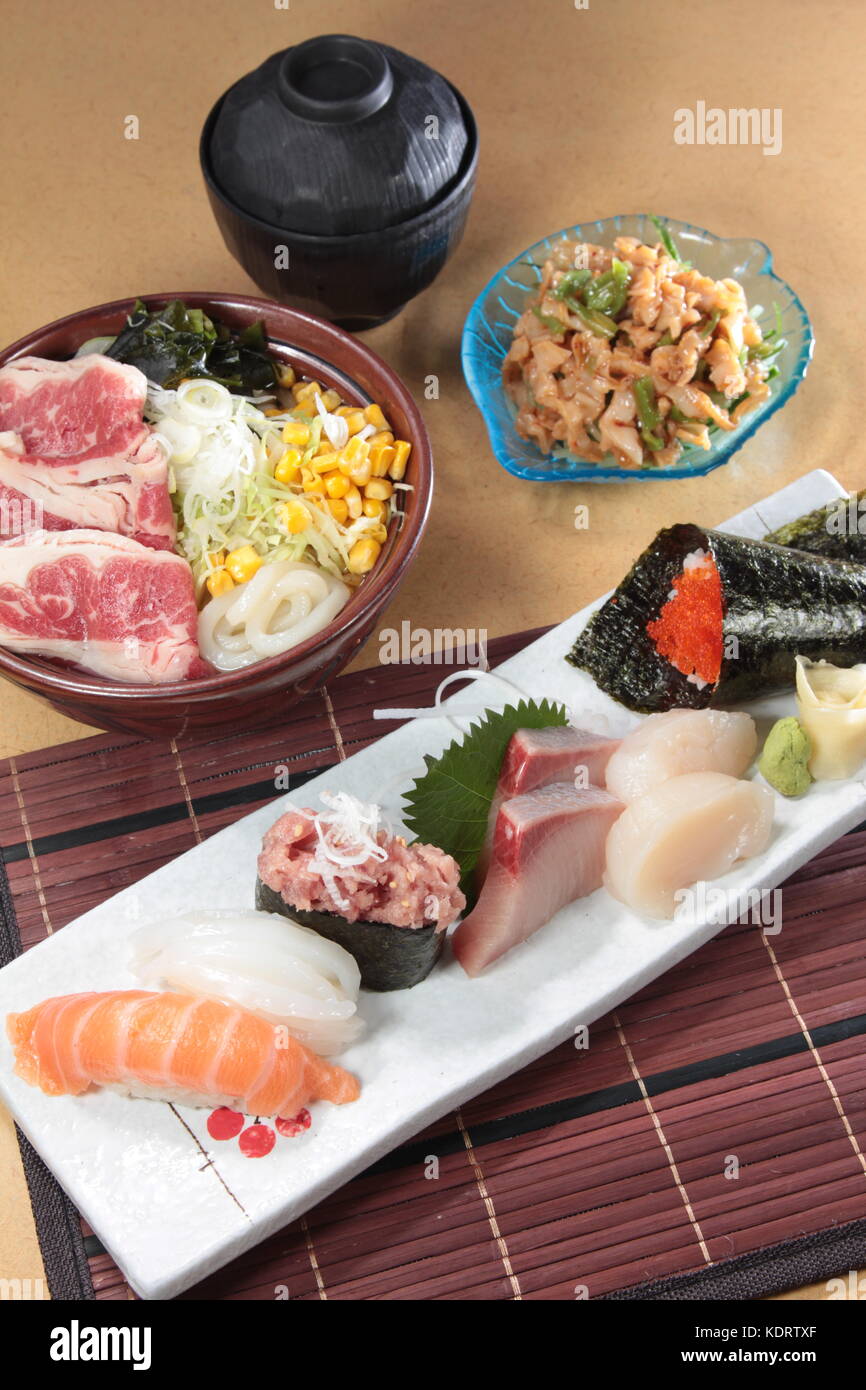 japanese set meal Stock Photo - Alamy