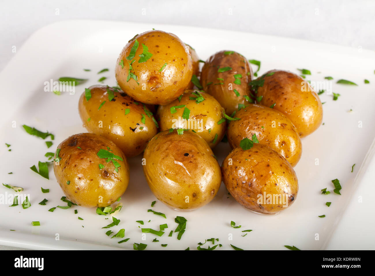Young boiled potato Stock Photo - Alamy