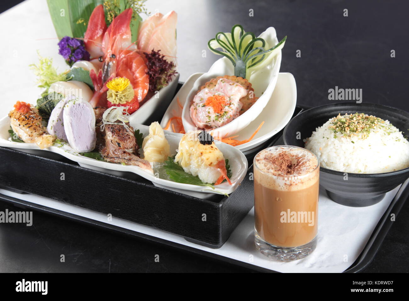 japanese set meal Stock Photo - Alamy