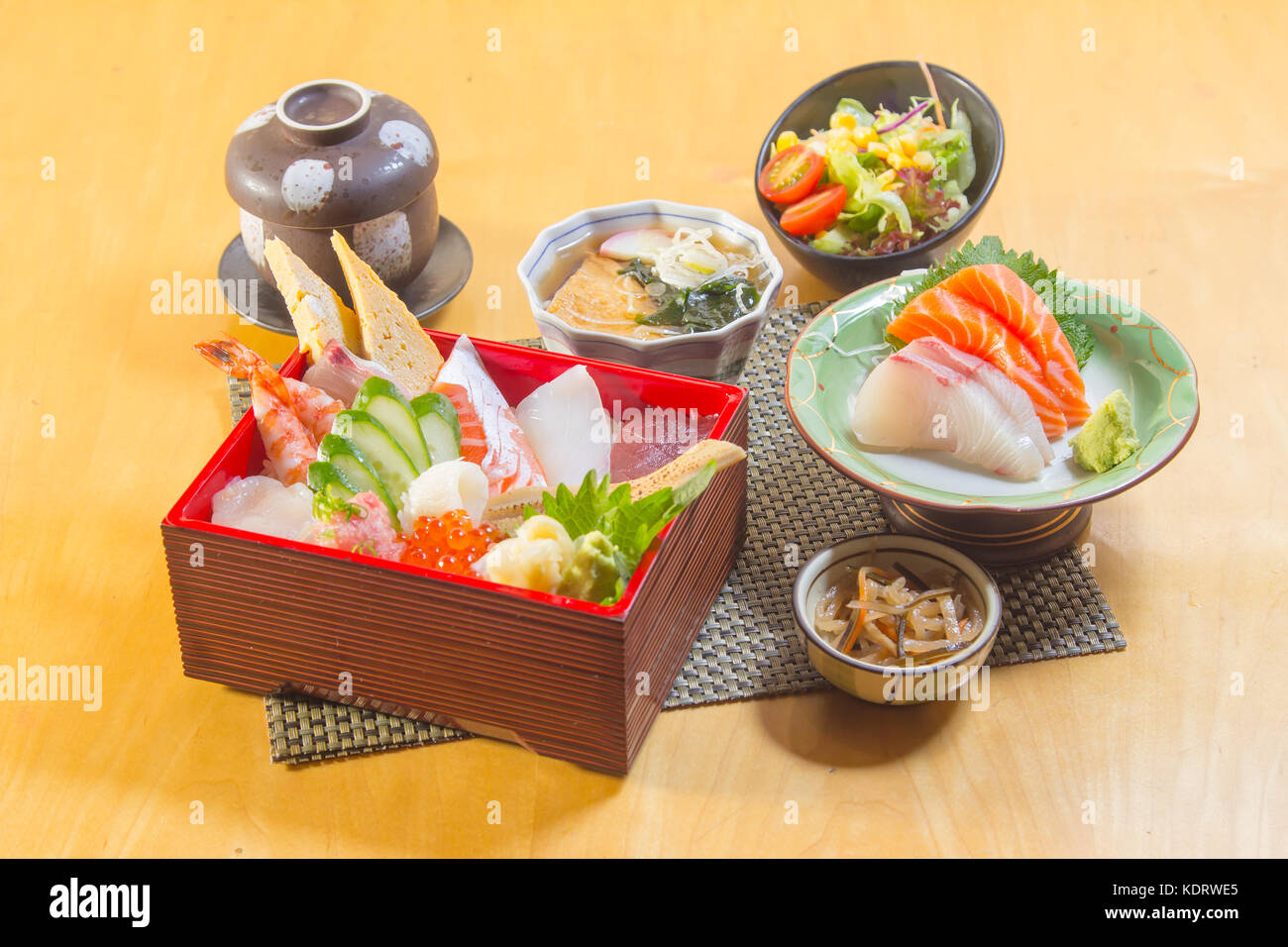 japanese set meal Stock Photo - Alamy