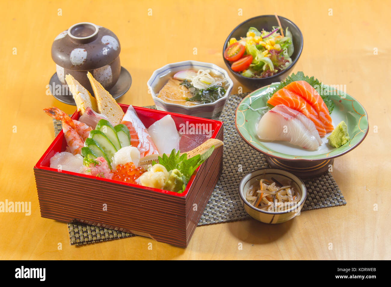 japanese set meal Stock Photo - Alamy