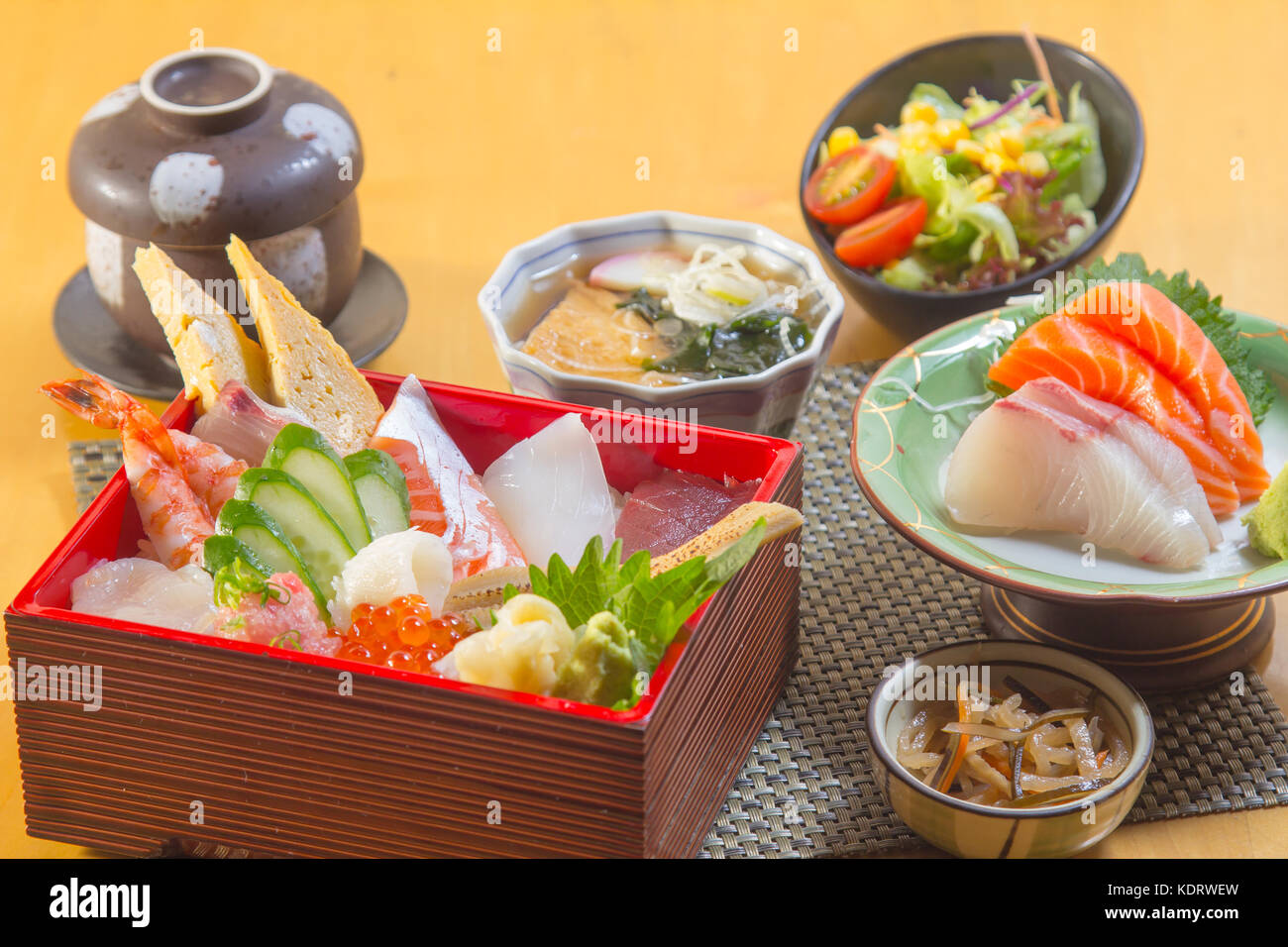japanese set meal Stock Photo - Alamy