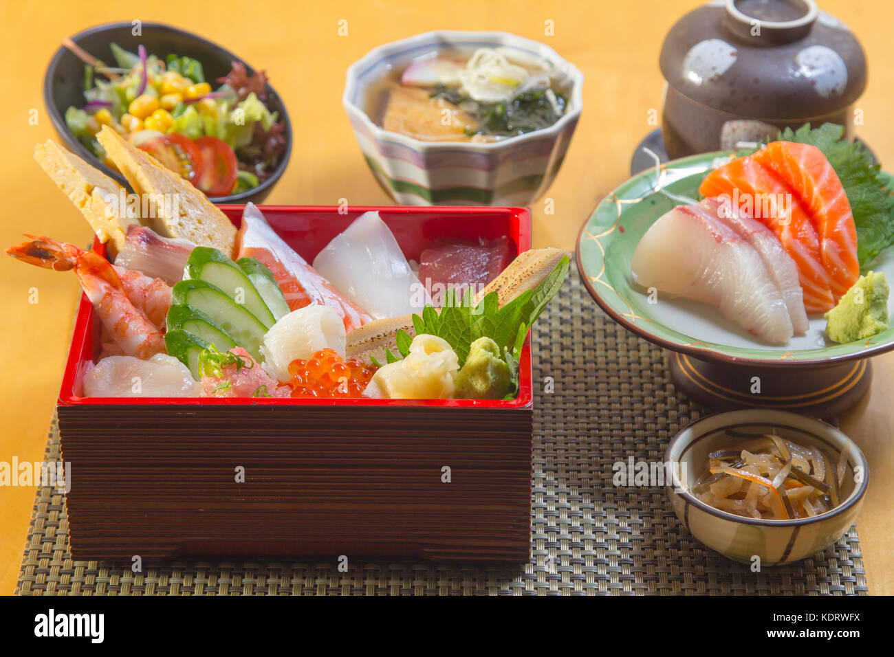 japanese set meal Stock Photo - Alamy