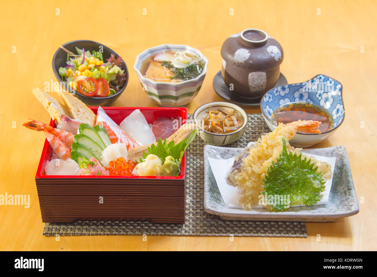 japanese set meal Stock Photo - Alamy