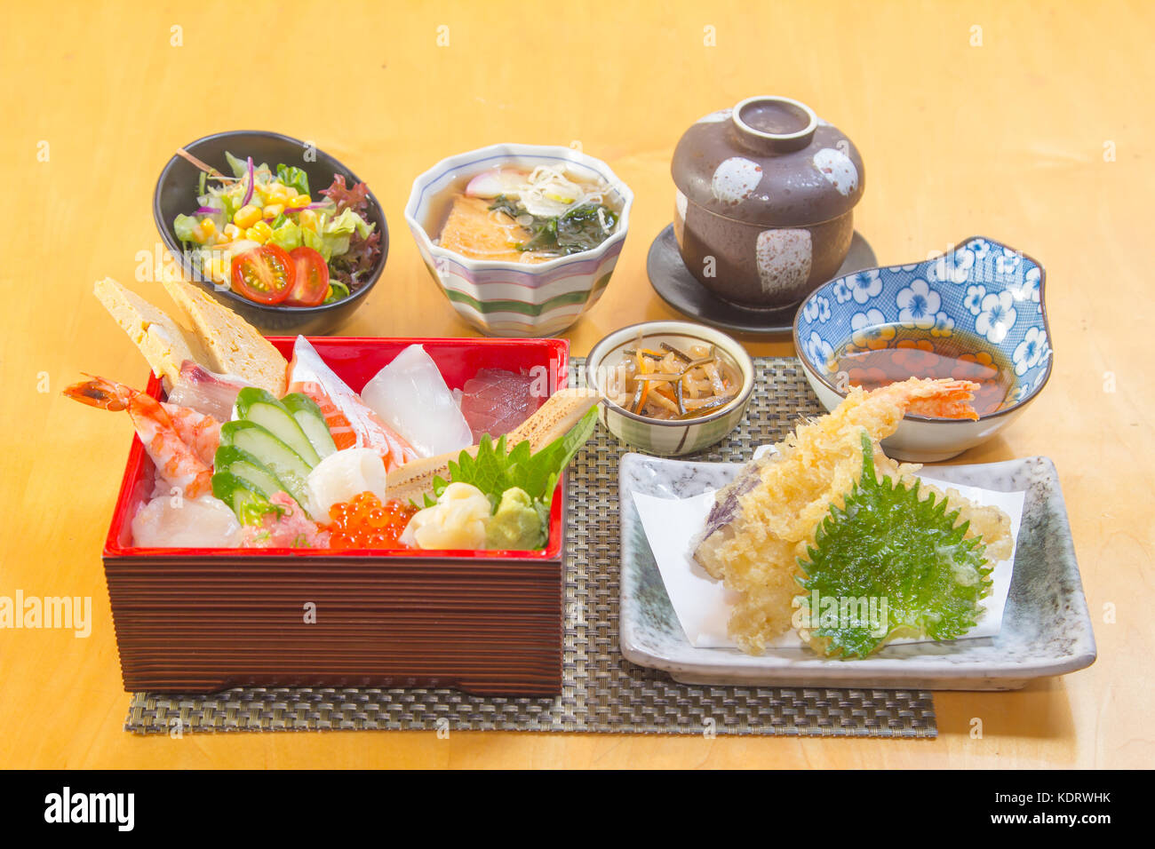 japanese set meal Stock Photo - Alamy