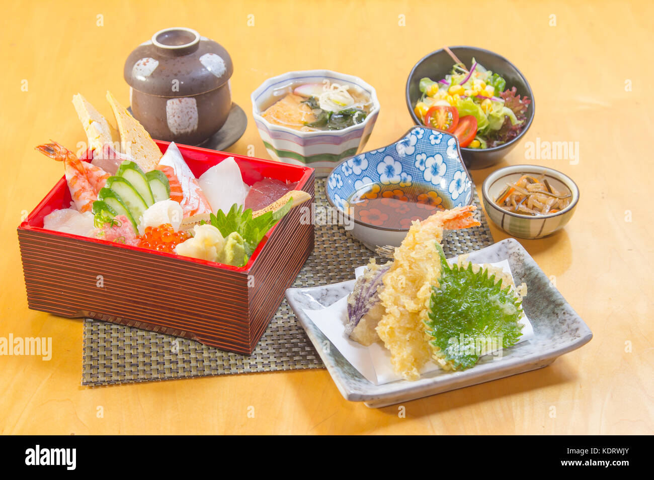japanese set meal Stock Photo - Alamy