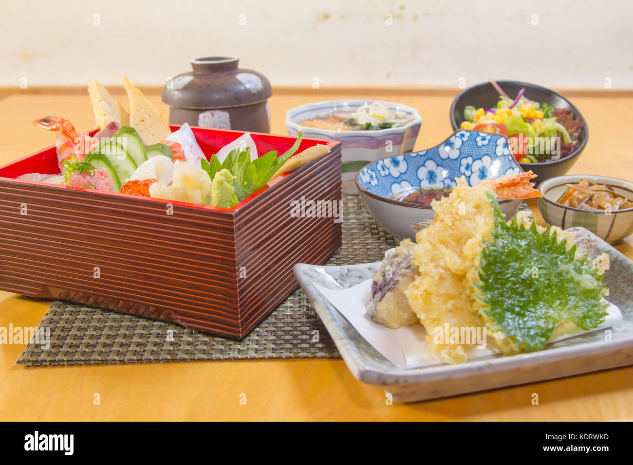 japanese set meal Stock Photo - Alamy
