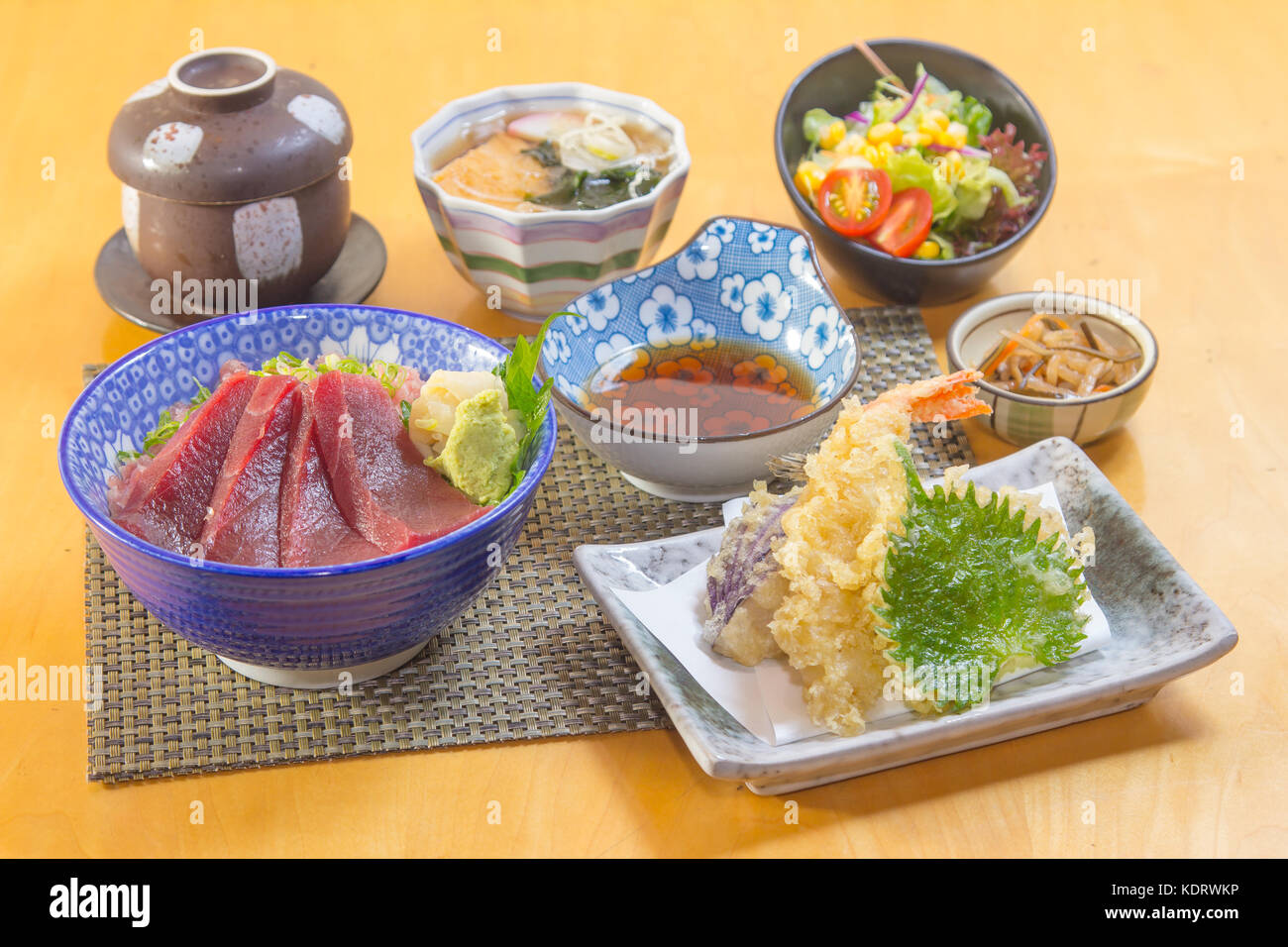 japanese set meal Stock Photo - Alamy