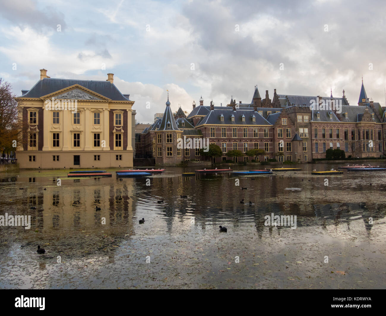 The Hague, the Netherlands - 12 October, 2017: Mauritshuis museum and ...