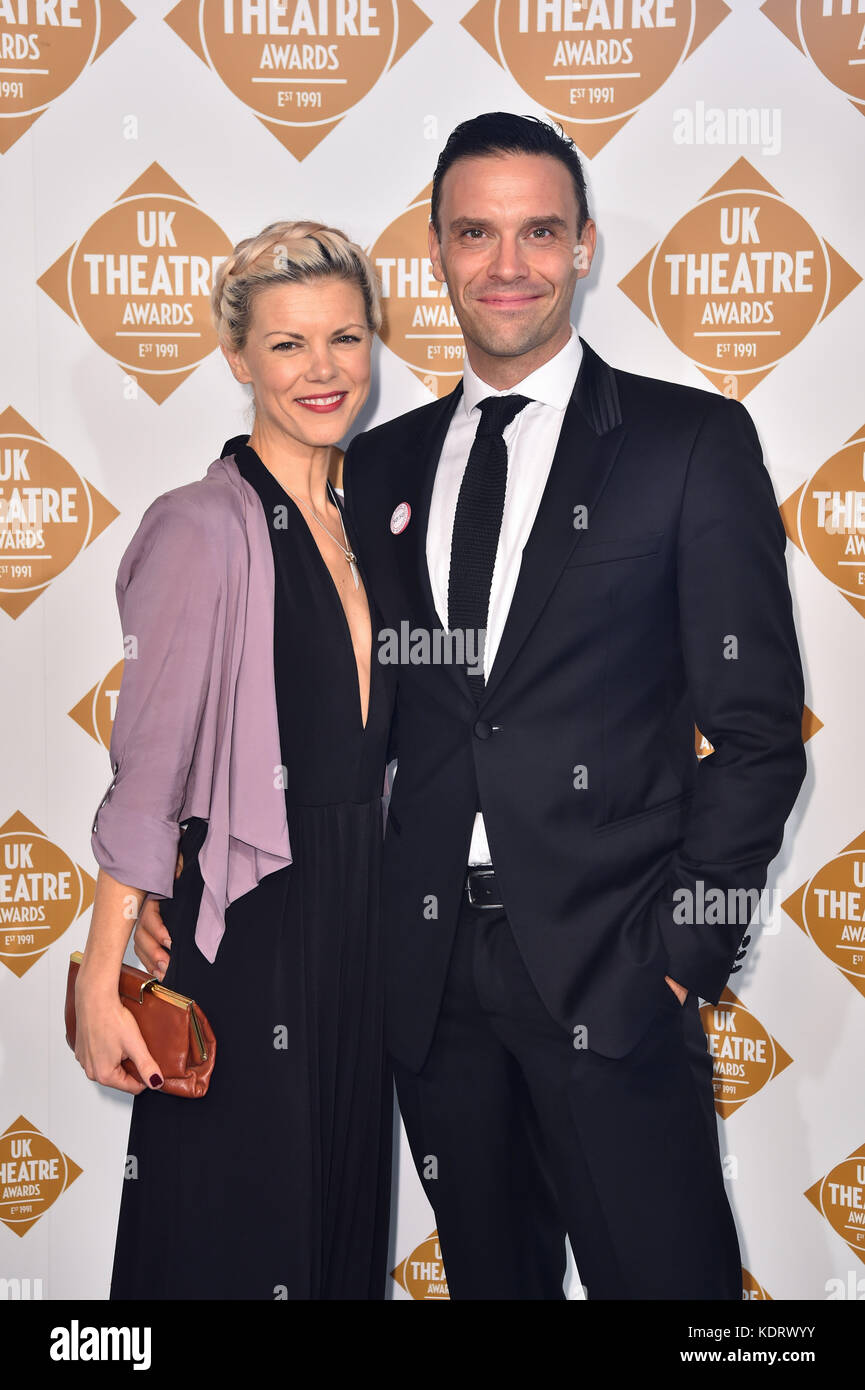 David Millson and Sarah-Jane Potts attending the UK Theatre Awards at ...