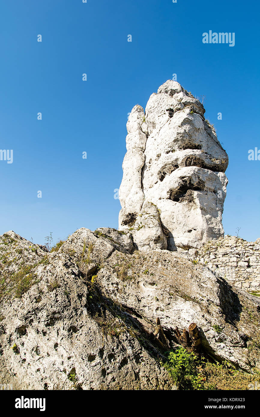 Limestone rocks in Podzamcze (Poland Stock Photo - Alamy
