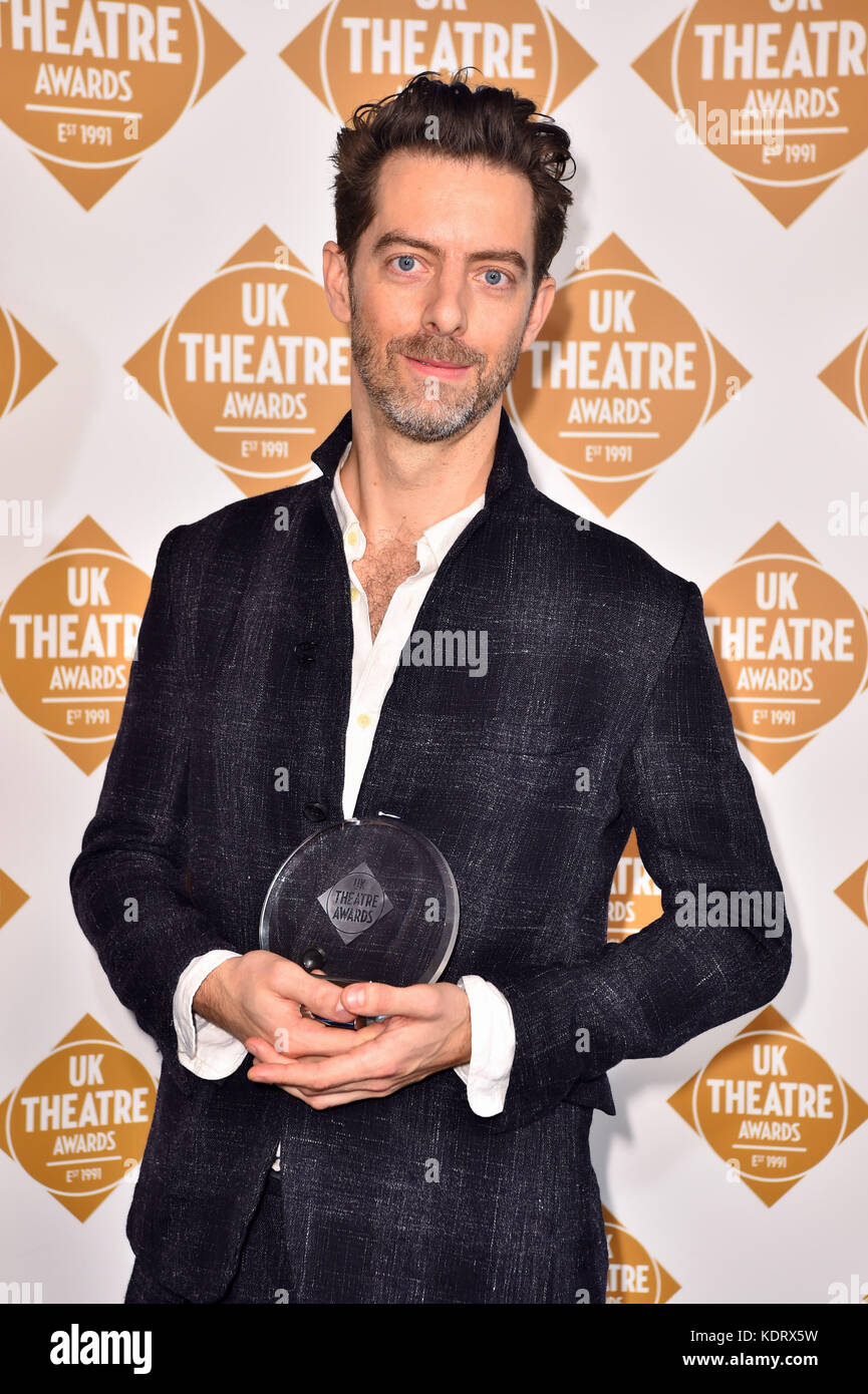 Jon Bausor with the Best Design Award, at the UK Theatre Awards at ...