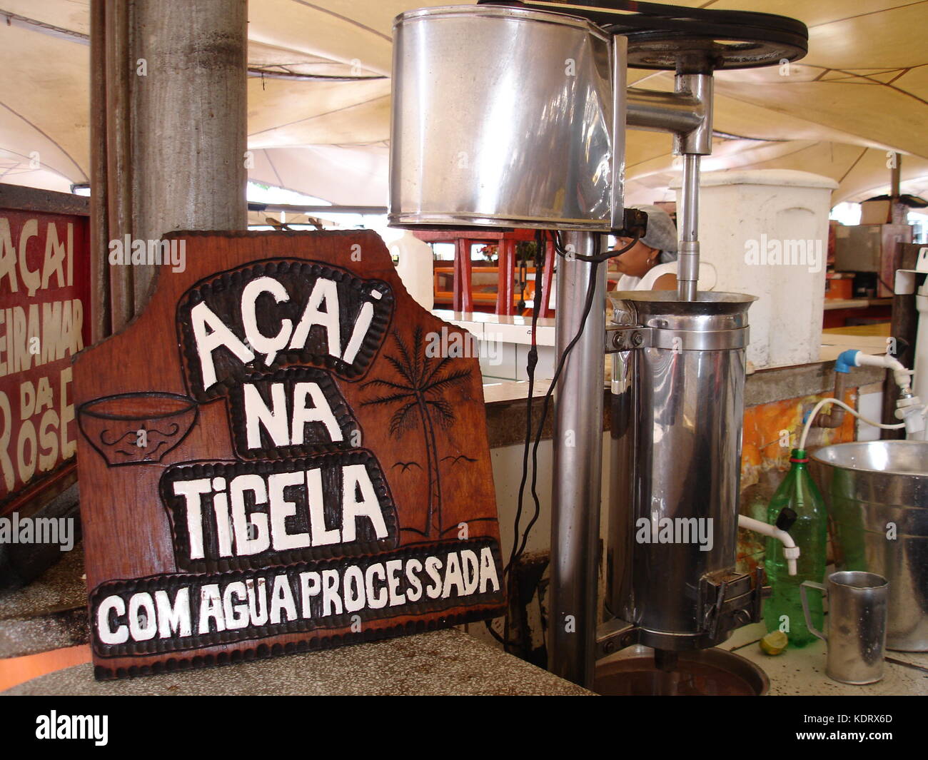 Acai berry stall at ver-o-peso market Stock Photo - Alamy