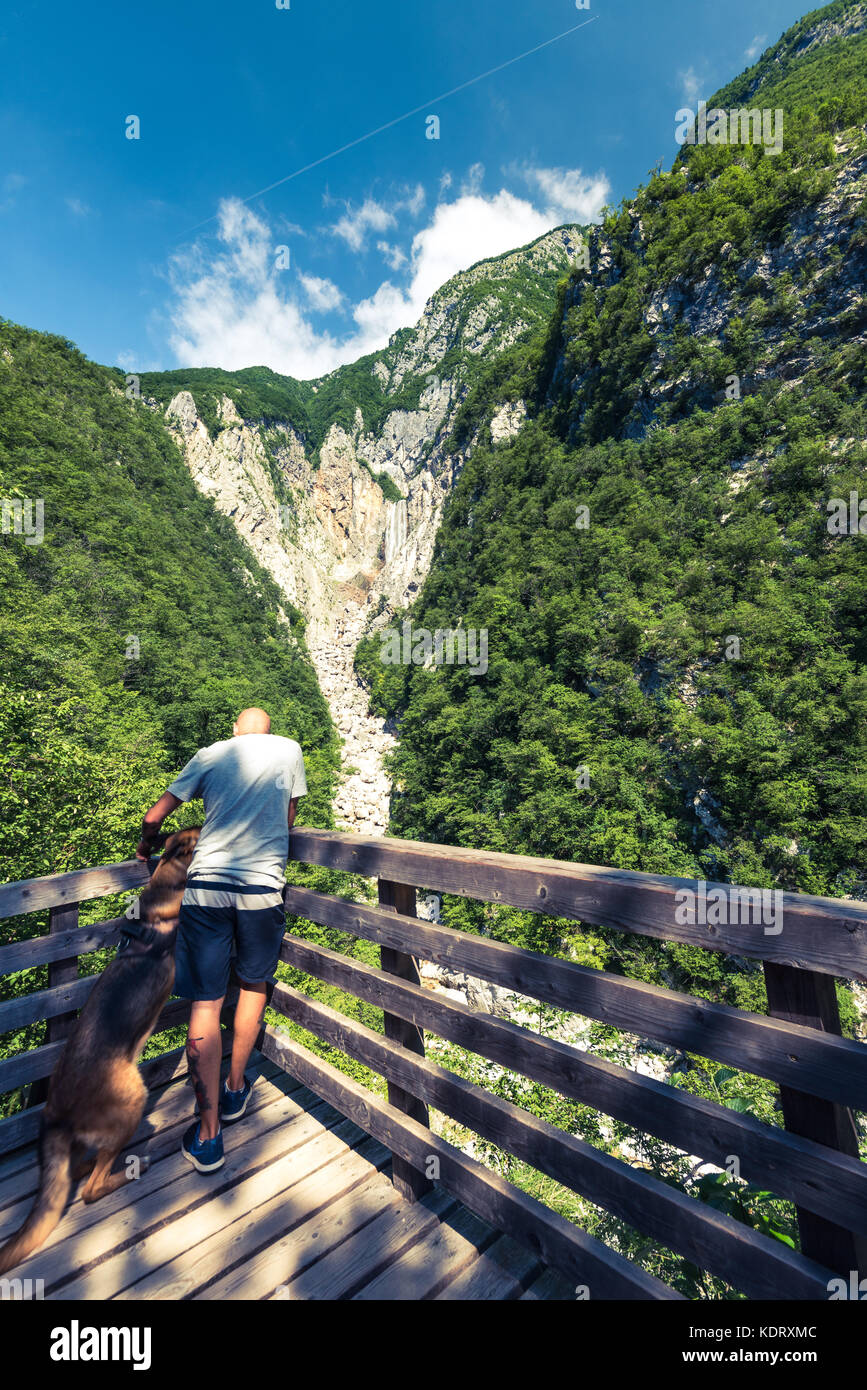 Couple travellers in Slovenia Alps mountains Stock Photo - Alamy