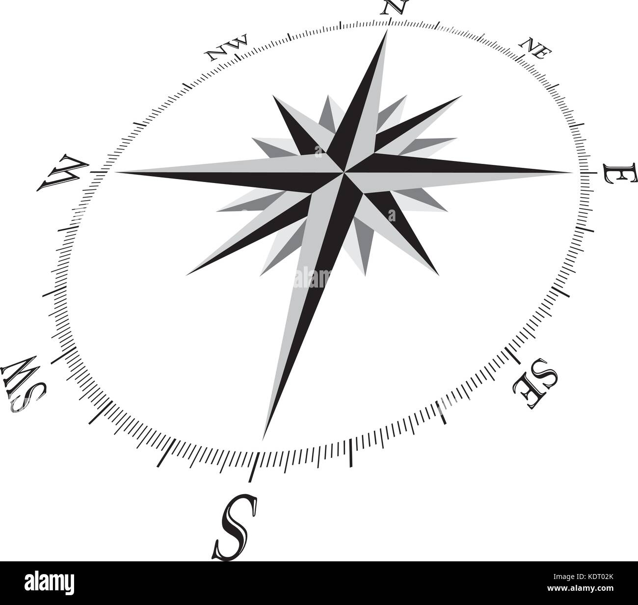 Compass Illustration, in 3d perspective Stock Vector Image & Art - Alamy